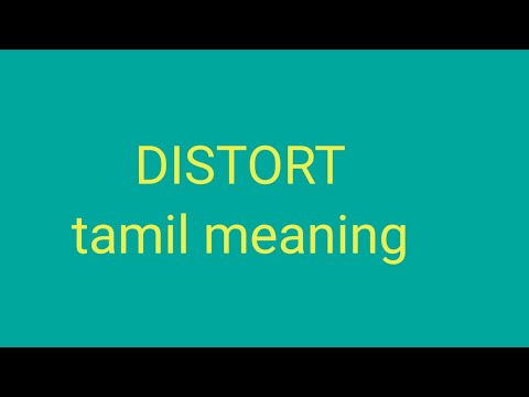 DISTORT tamil meaning/sasikumar