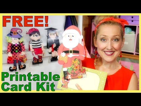 Santa on the Shelf Card Tutorial with FREE Printable Card Kit!