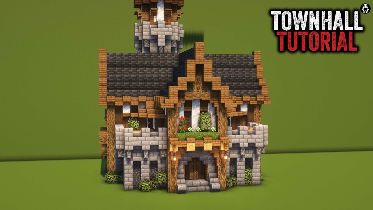 Minecraft Medieval Town Hall Tutorial