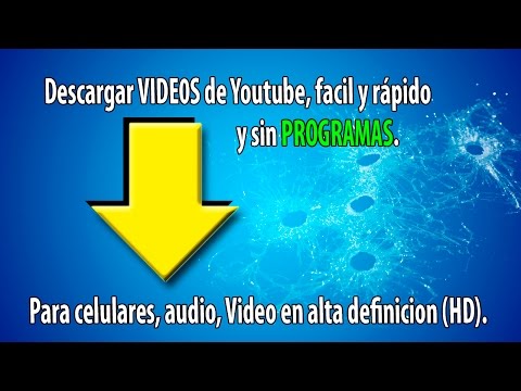 Como descargar vídeo de Youtube. (fácil y sin programas), en HD, 3GP, Audio MP4, etc.