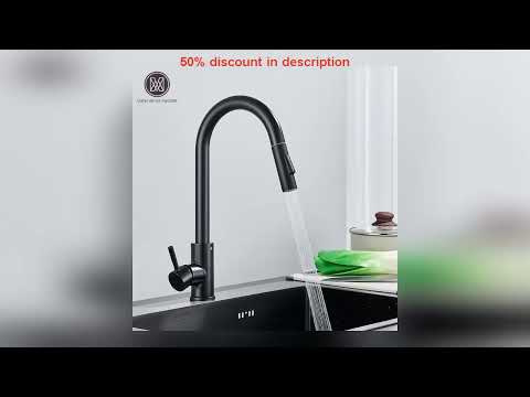 Los últimos productos que debes conocer! #Grifo de cocina negro, mezclador extrable de dos func