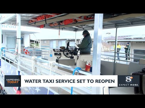 Water taxi service to resume today