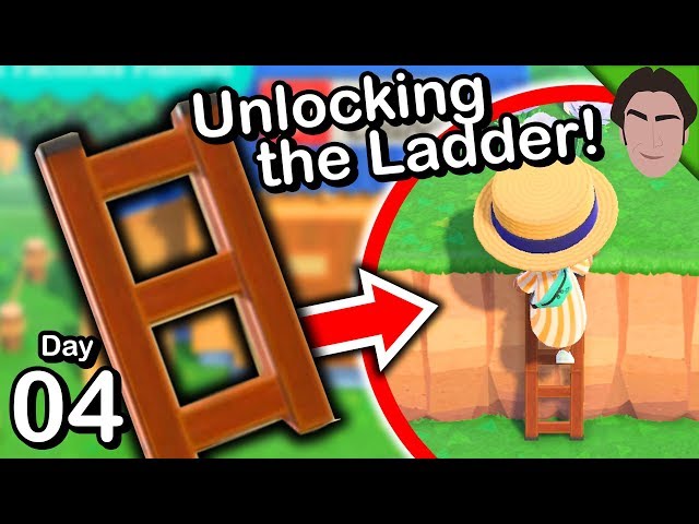 How to use a ladder in Animal Crossing New Horizons
