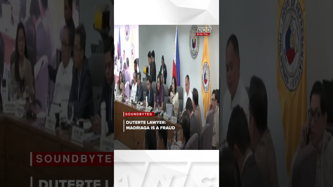 VP Duterte lawyer: Ramil Madriaga is a fraud | ANC