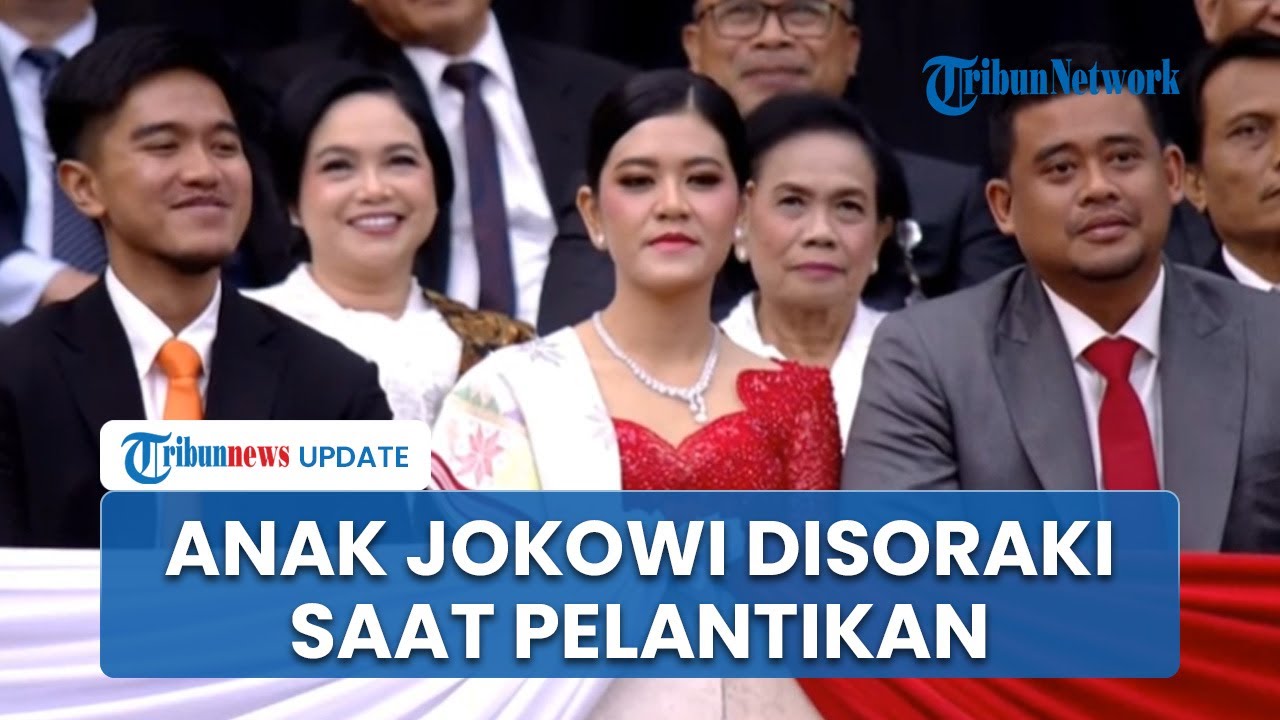 Momen Kaesang, Bobby dan Kahiyang Disoraki Huu saat Hadiri Acara Pelantikan Prabowo Jadi ...