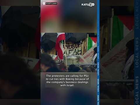 Pro-Palestinian protesters take over Portland State library