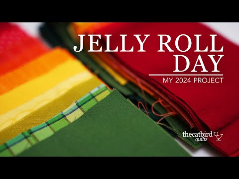 National Sew a Jelly Roll Day 2024 - My Tangled Quilt from Cluck Cluck Sew