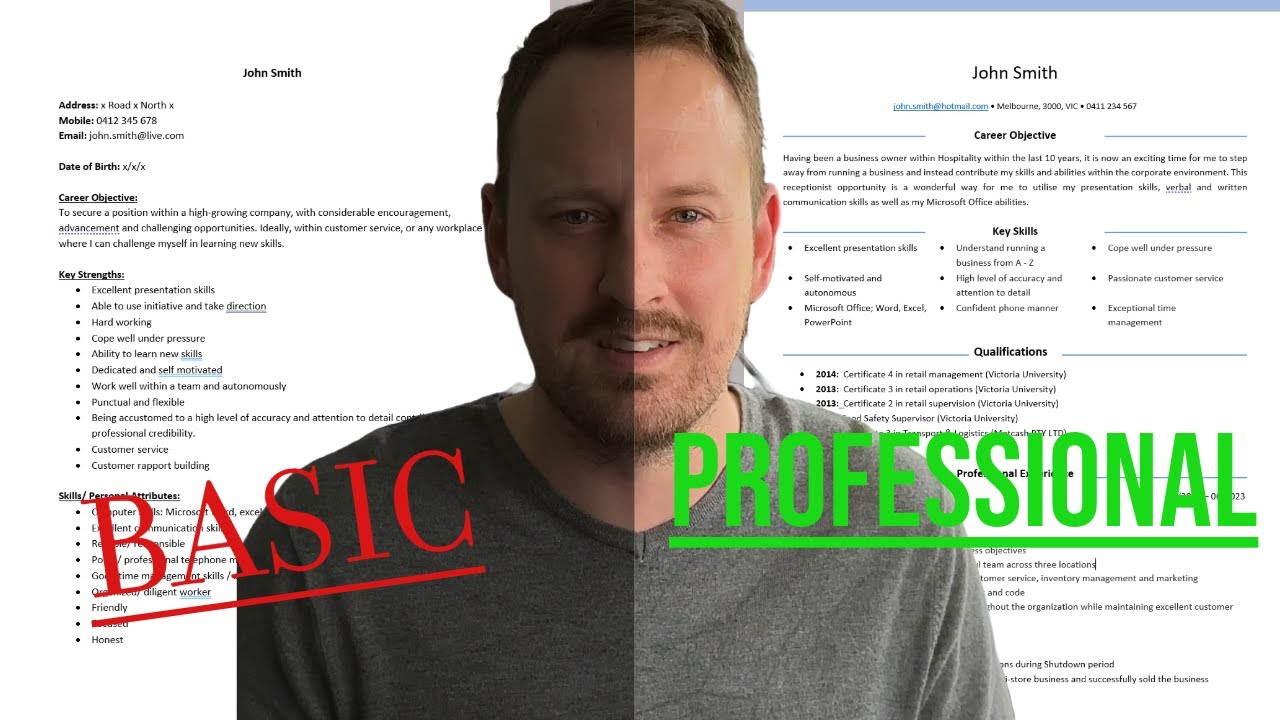 How to write a professional resume in 2024 #australia