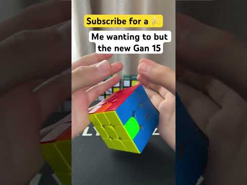 When you don’t have enough money to buy the new Gan cube