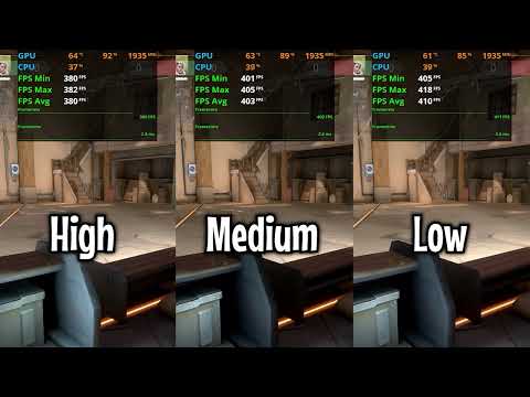 Valorant Material Quality Low vs Medium vs High | Best Valorant Settings Benchmark Nvidia/AMD