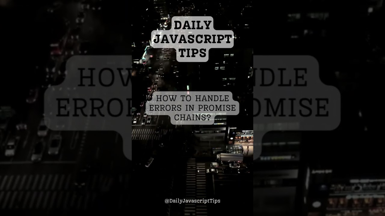 Error Handling in Promise Chains: Techniques and Best Practices