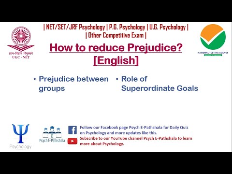 How to reduce Prejudice? [English]