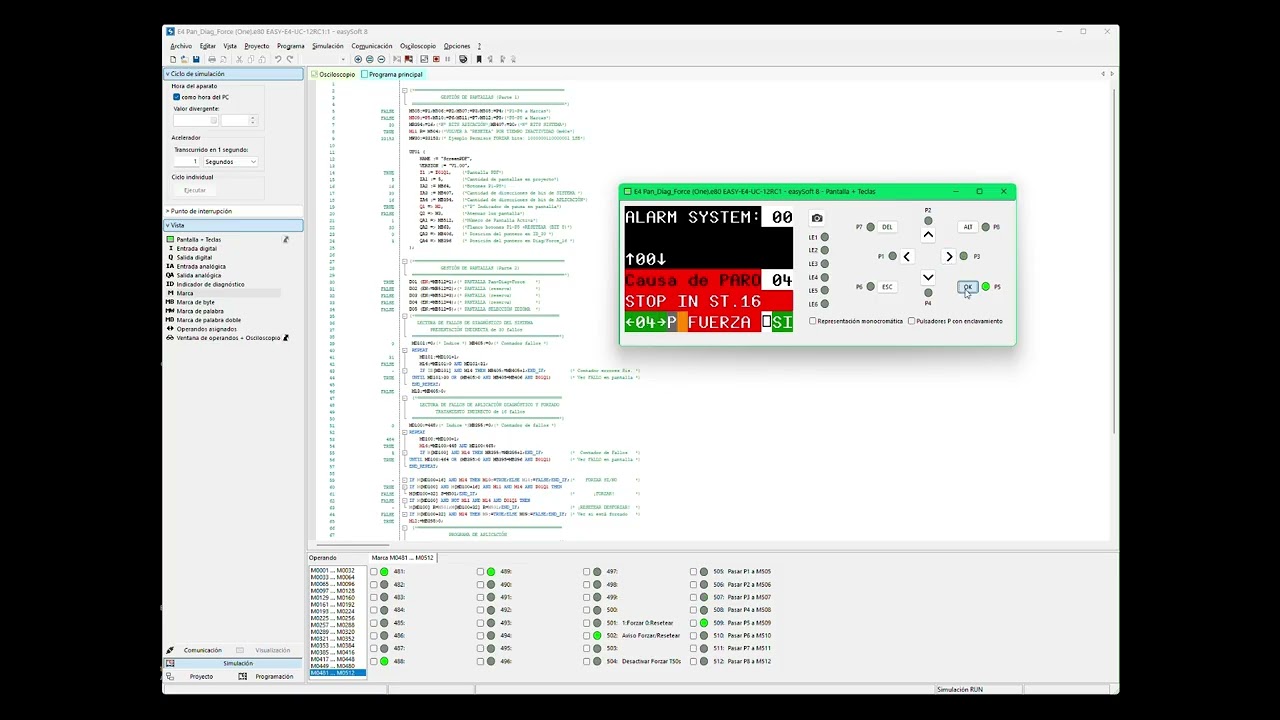 EasyE4: New Standard: Advanced Screen, Diagnostics, and Force Management (ST) for easyE4