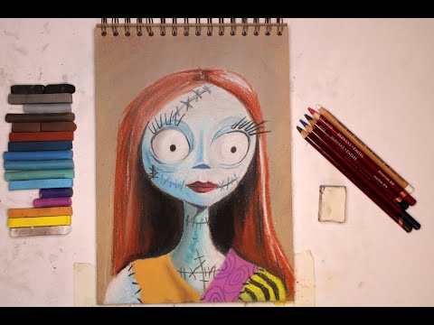 How to draw Sally from the Nightmare Before Christmas