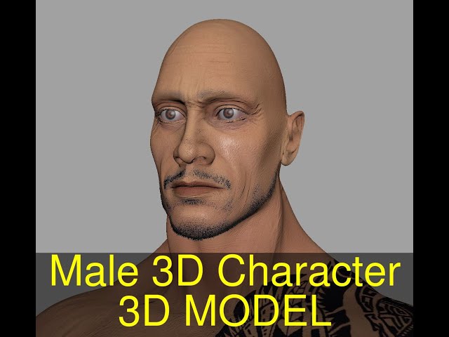 Male 3D Character 3D Model - FlatPyramid
