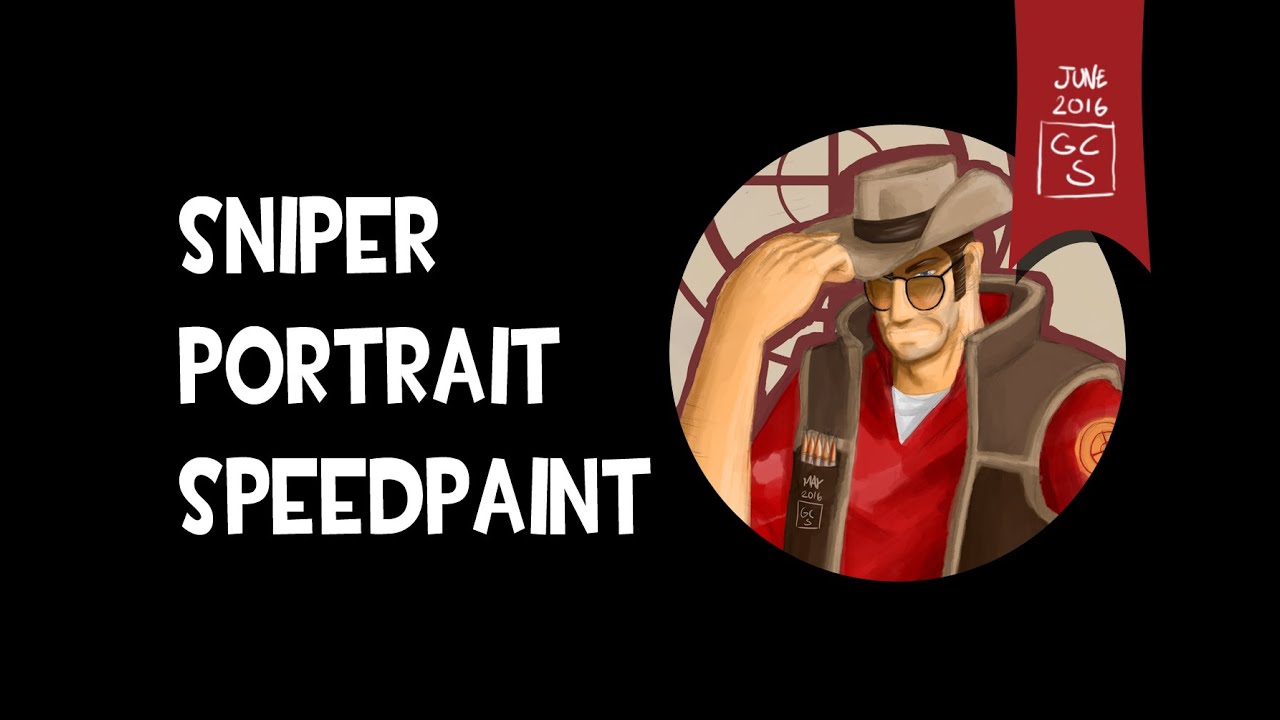 TF2 Speedpaint - Sniper Portrait