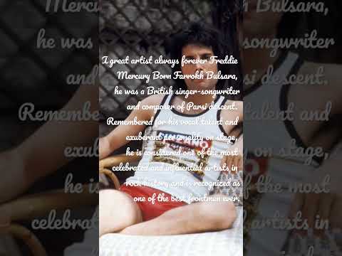 A great artist always forever Freddie Mercury, he was a British singer-songwriter