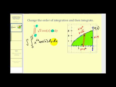 Double Integrals: Changing the Order of Integration – Example 2 | Math ...
