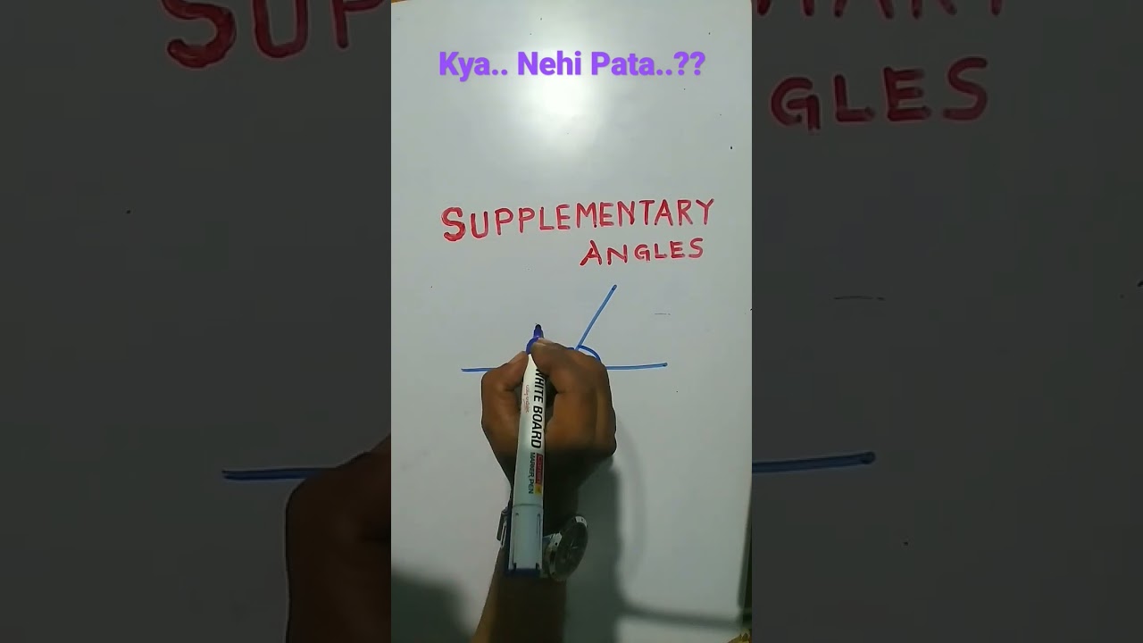 Learn Supplementary angle in the simplest way... #angle #supplementaryangle #geometry #basicgeometry