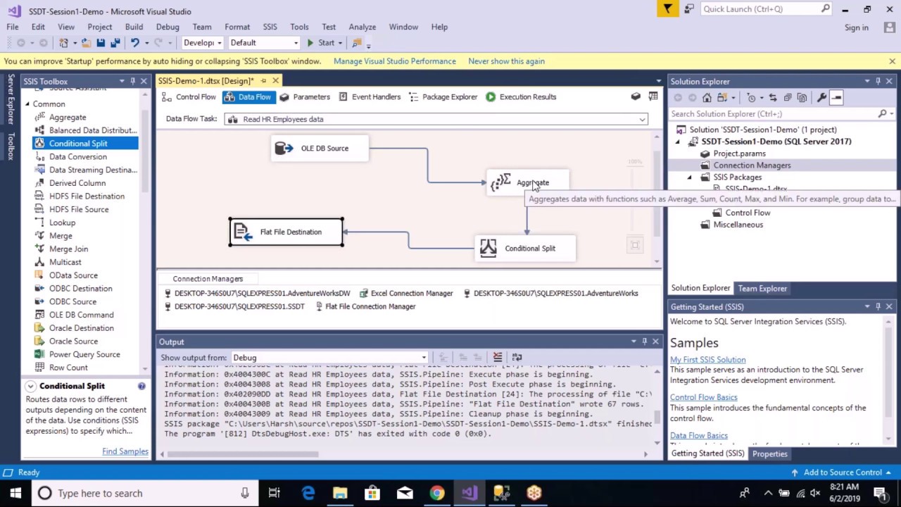 SSIS - Data Transformation - Conditional Split