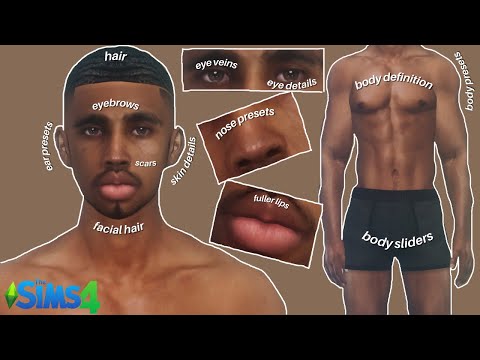 HOW TO CREATE A REALISTIC SIM TUTORIAL | MALE EDITION | SIMS 4 CAS + CC LINKS