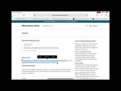 WILEY Online Journals - How To Cite-Reference A Journal