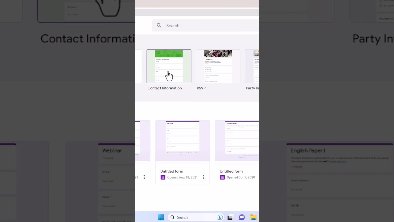 How to create registration form in google form