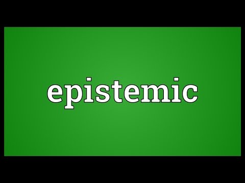 Epistemic Meaning