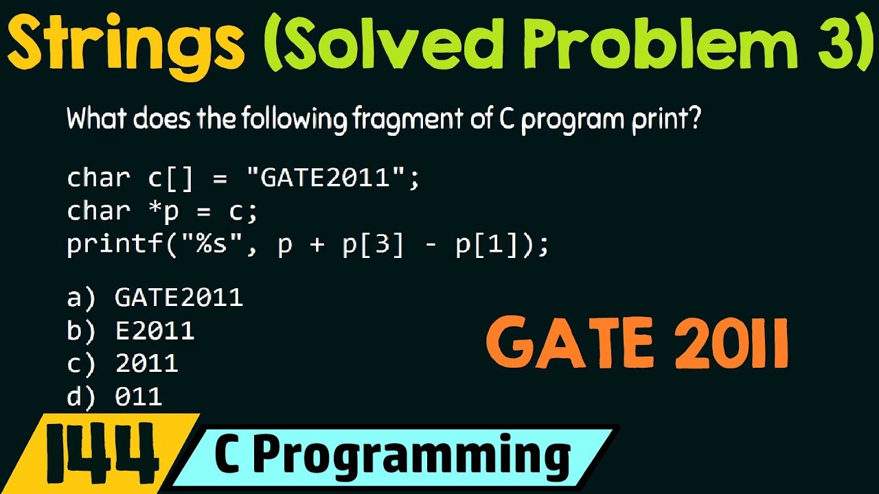 Strings (Solved Problem 3)