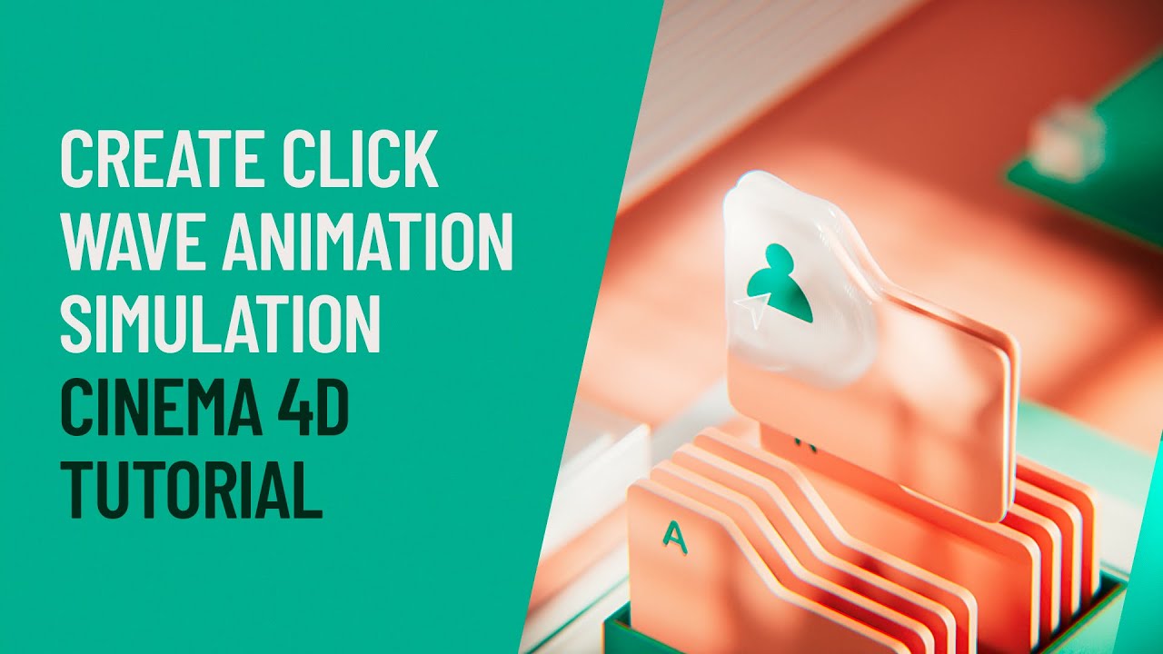 Cinema 4D Tutorial - Create Click wave Animation Simulation