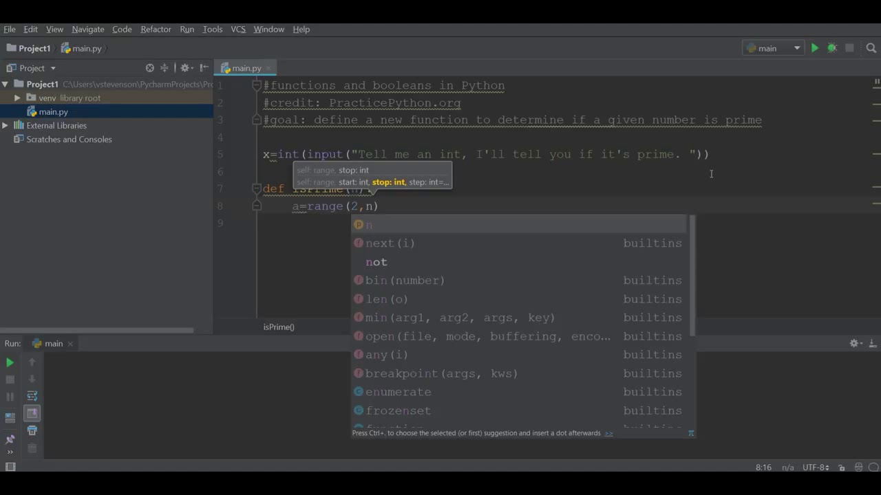 Python - Functions and Booleans