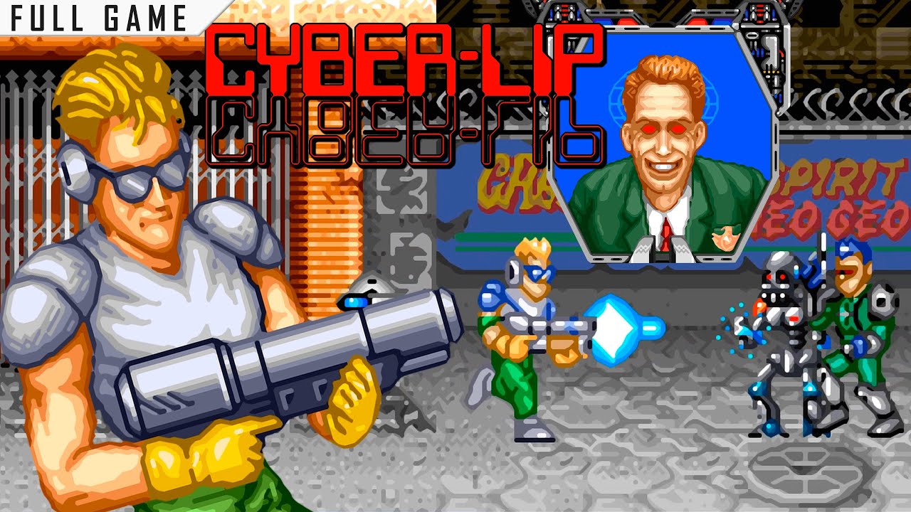 Cyber-Lip | Arcade | Full Game [Upscaled to 4K using xBRz]