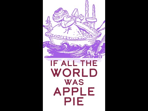Very Brief Mother Goose IF ALL THE WORLD WAS APPLE PIE, Read Along Nursery Rhyme Poem #shorts