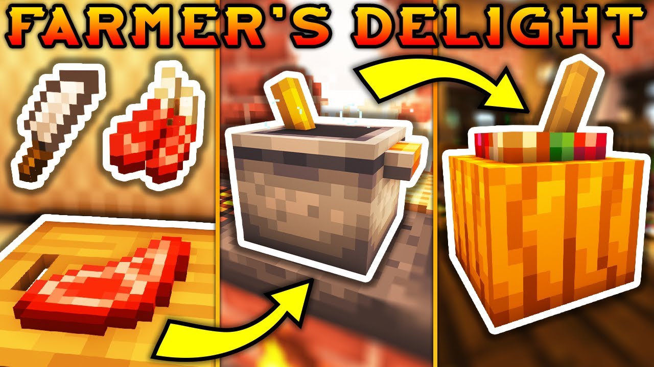 Farmer's Delight! 1.18.2 (Become a Chef!) | Minecraft Mod Showcase