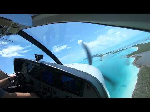 Short flight from Exuma International Airport (GGT/MYEF) to Hog Cay Airport (MYEY)