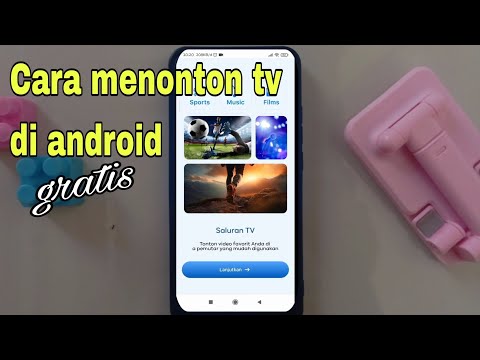 Menonton tv di hp android aplikasi Iptv.