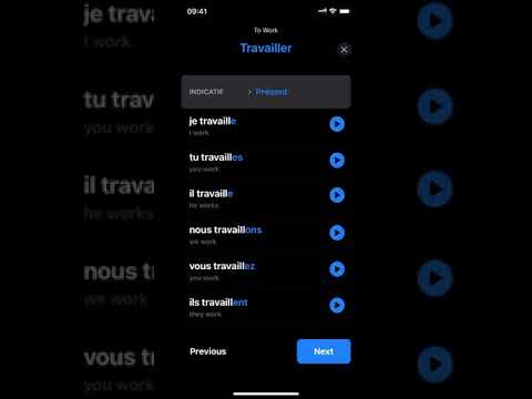 Verb To Work (Travailler) present tense: French conjugation
