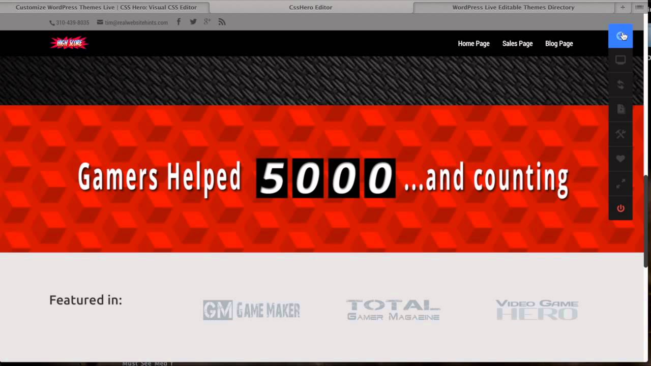 Quick Look at CSS Hero: Modify your Wordpress theme CSS without knowing CSS