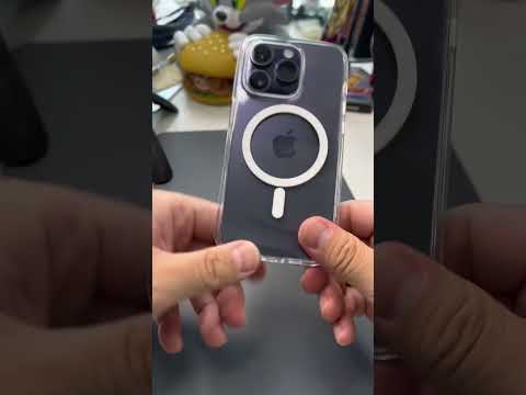 Color-defining transparent magnetic iPhone 14 Pro Max case #shorts