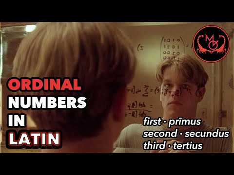 Ordinal Numbers in Latin - Numerī Ōrdinālēs