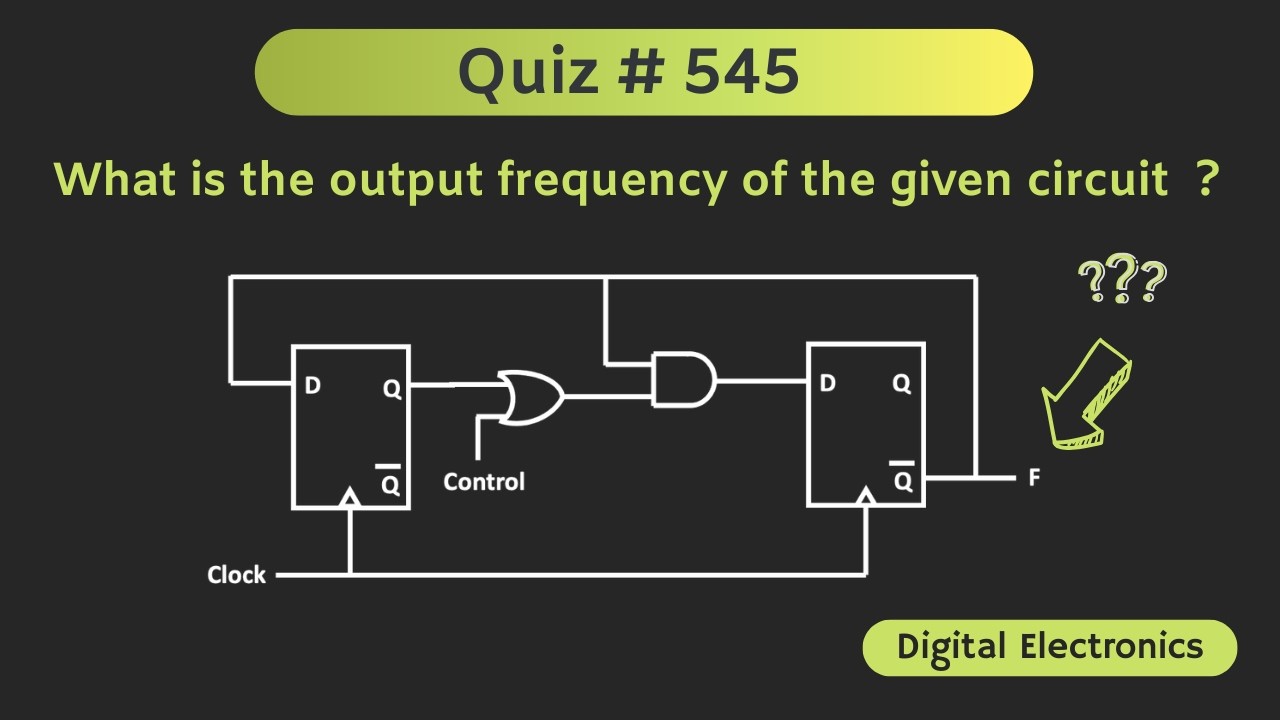Sequential Circuit Solved Problem (Digital Electronics) | Quiz # 545