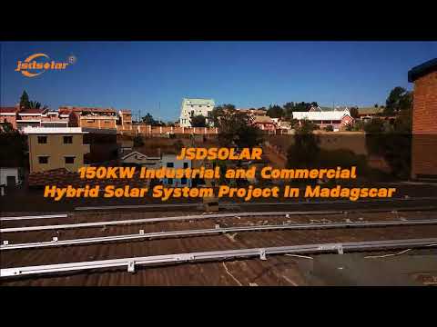 150KW commercial industrial hybrid solar system project installed in Madagscar