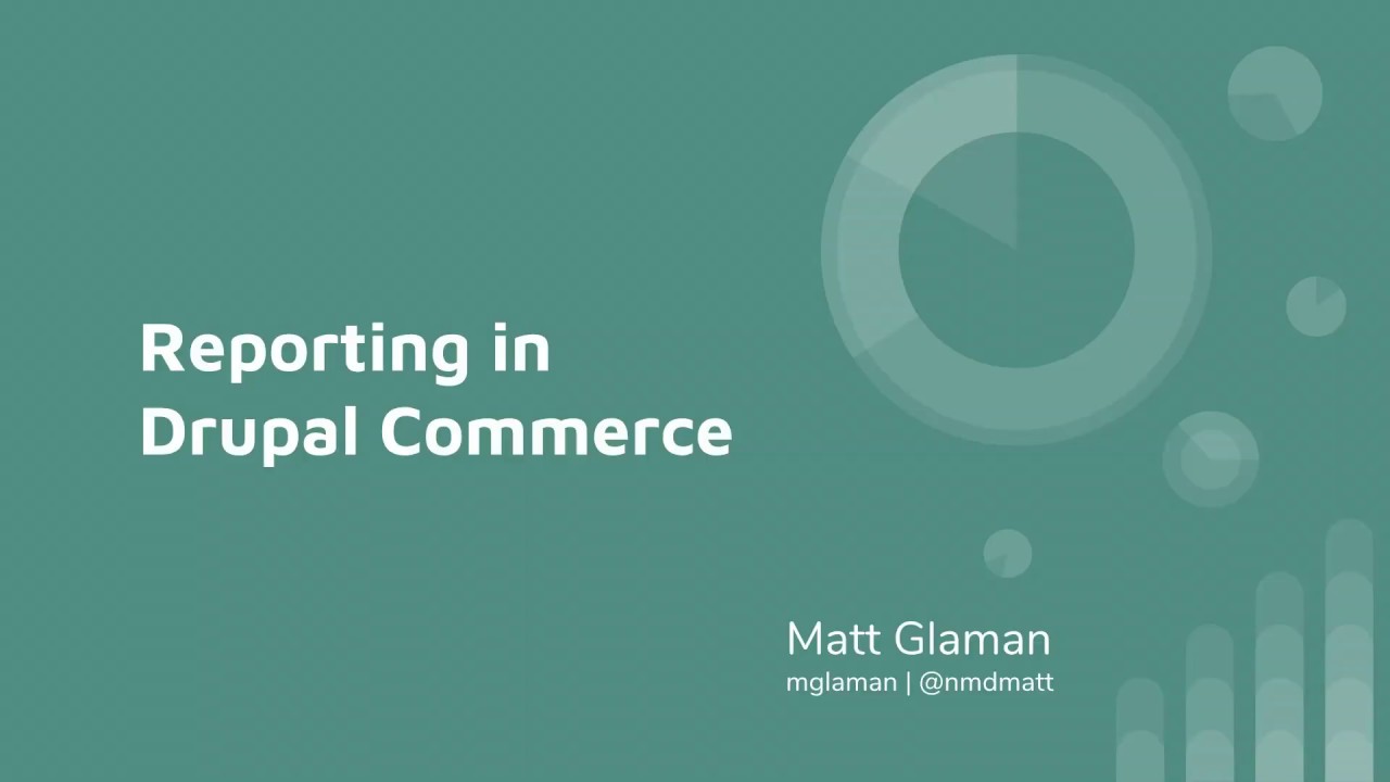 Reporting in Drupal Commerce