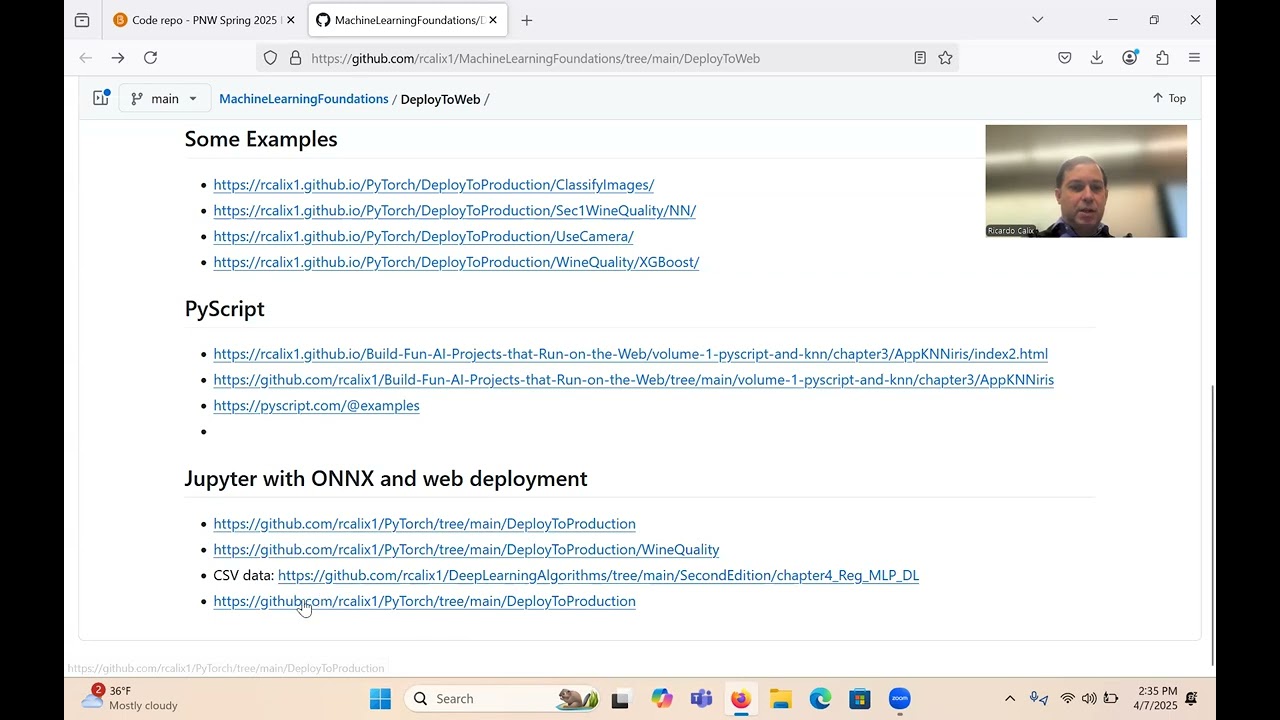 Deploy PyTorch model to Web with ONNX and GitHub Pages
