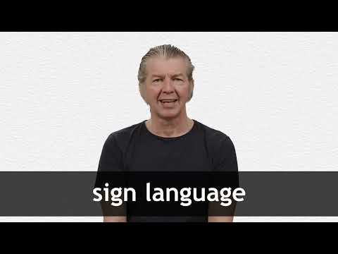 SIGN LANGUAGE definition and meaning | Collins English Dictionary