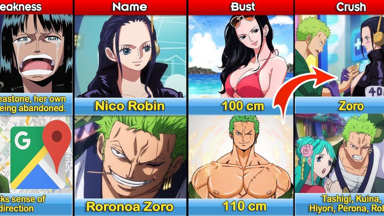 Comparison: ZORO vs NICO ROBIN | One Piece
