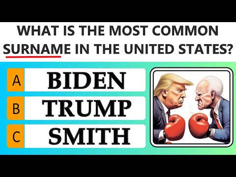 What is the Most Common Surname in the United States? Mixed Trivia Quiz