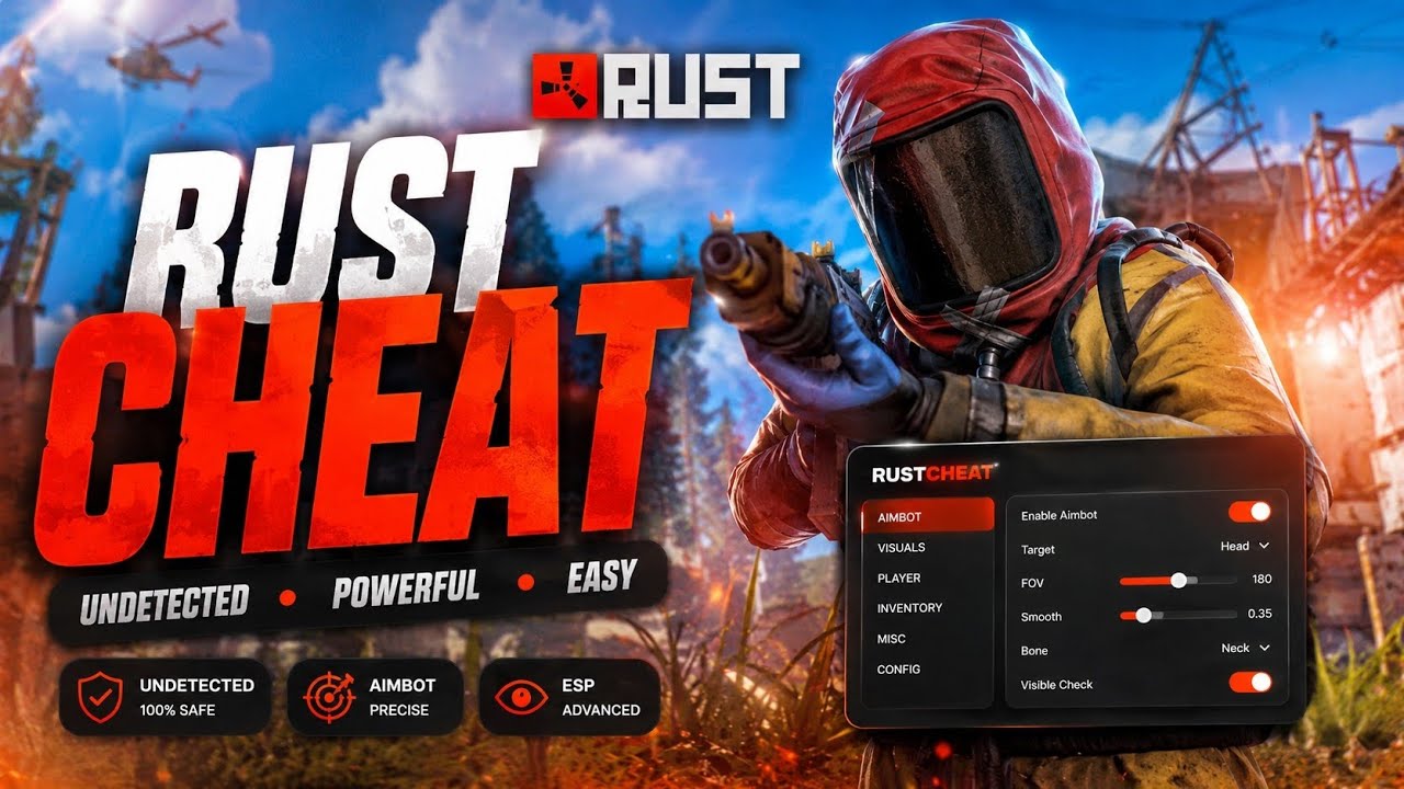 Rust Hack 2026 - Aimbot + ESP + Wallhack - Undetected Rust Cheat PC