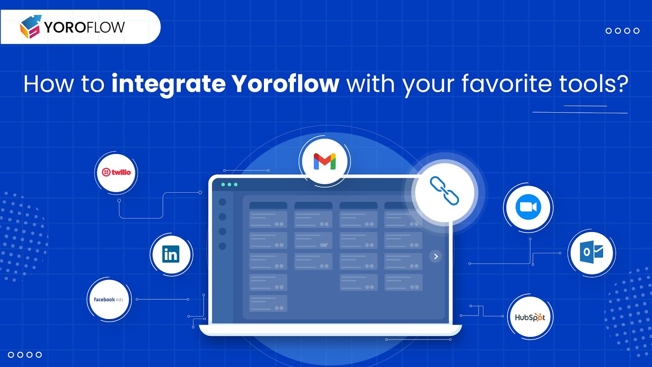 How to integrate Yoroflow with #zoom #twilio #linkedinads #outlook ?
