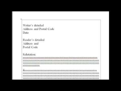 Full block letter